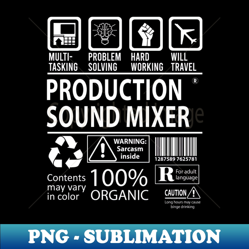 Production Sound Mixer - Multitasking - PNG Transparent Subl | Inspire ...