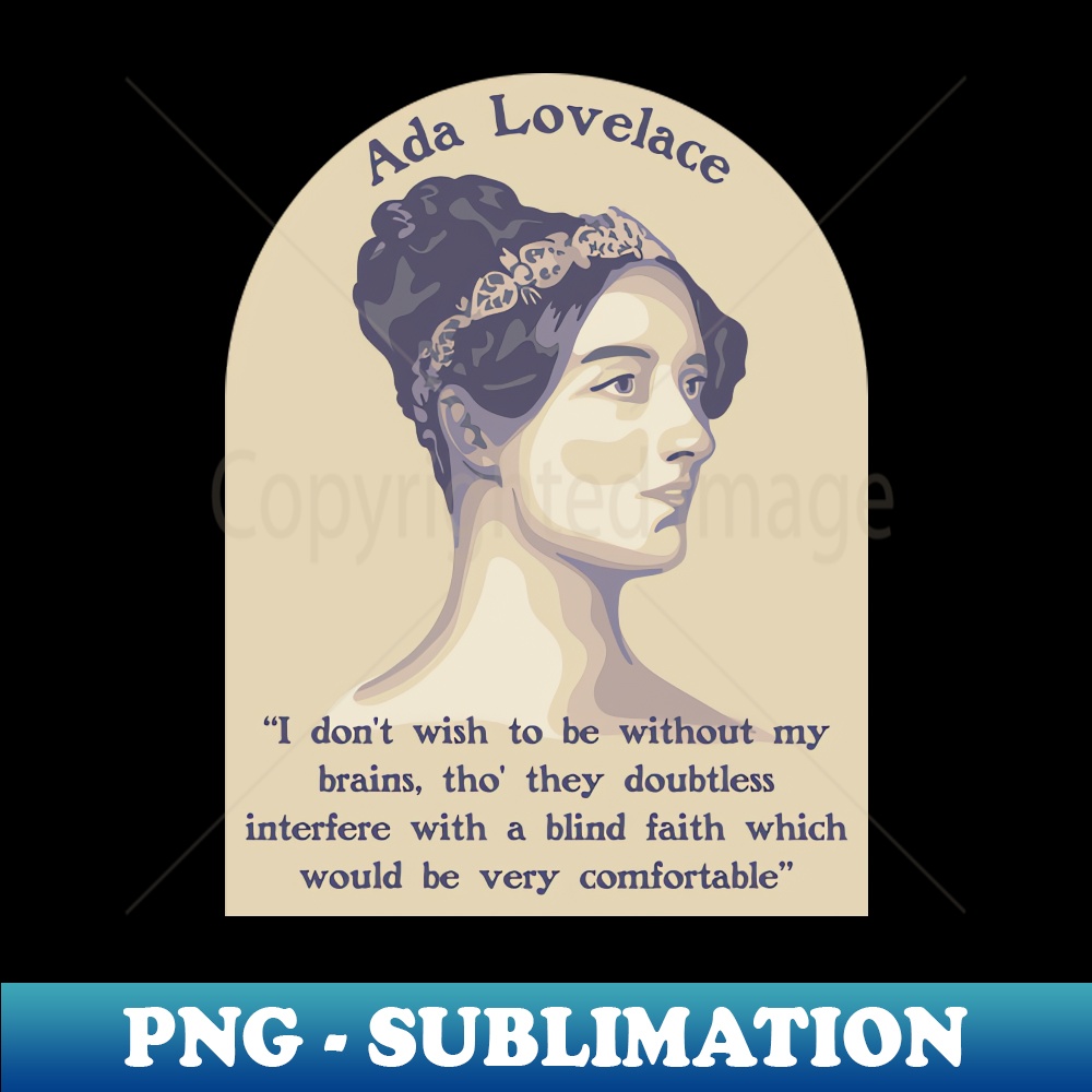 Ada Lovelace Coding Pioneer - PNG Transparent Sublimation De - Inspire ...