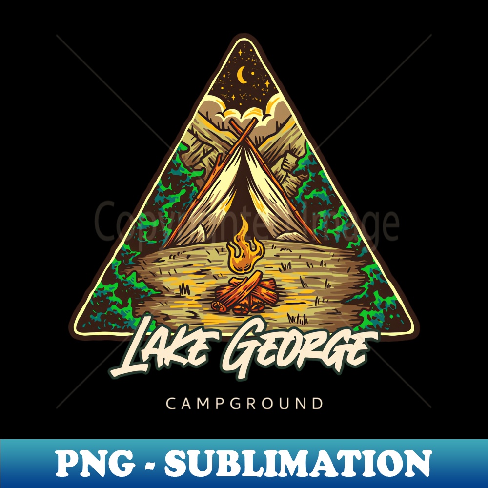 Lake George Campground - PNG Transparent Sublimation Design | Inspire ...