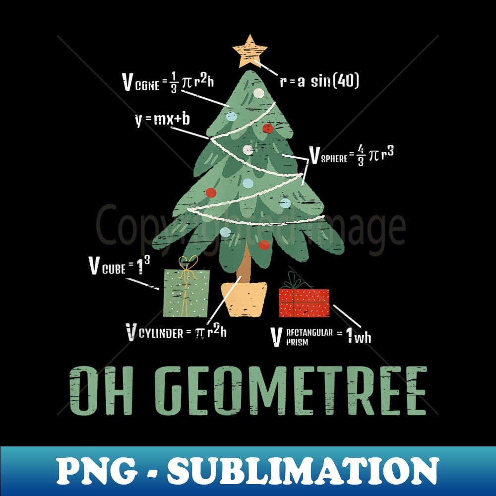 Oh Geometree Mathematician Math Teachers Christmas Geometry | Inspire ...