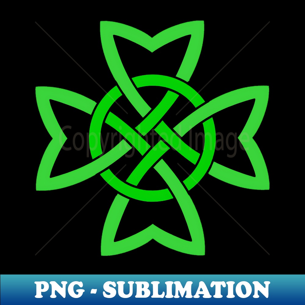 Green Black Irish Celtic Knot Design - PNG Transparent Subli | Inspire ...