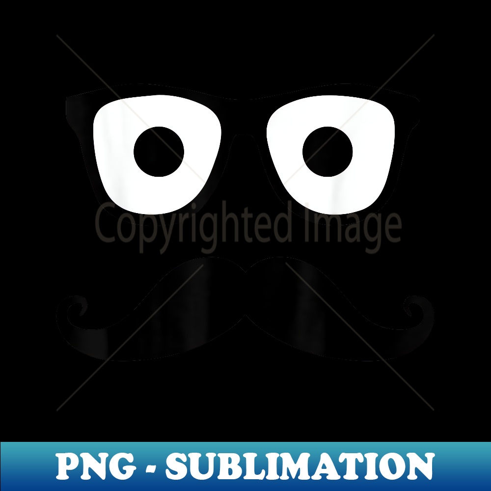 Funny Hipster Eyeglasses Emoticon Face Pointy Mustache - Tre | Inspire ...