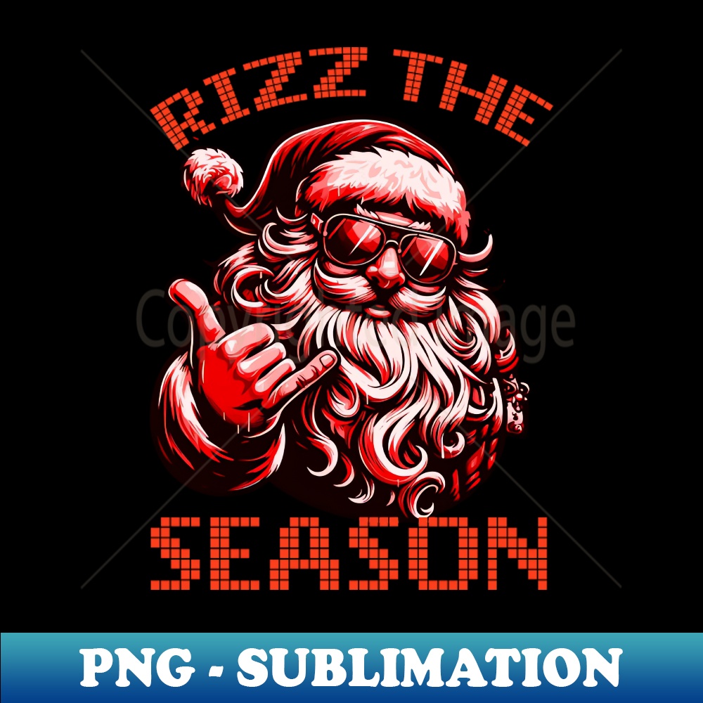 Rizz The Season Funny Christmas Rizzmas Santa Claus Rizzler | Inspire ...