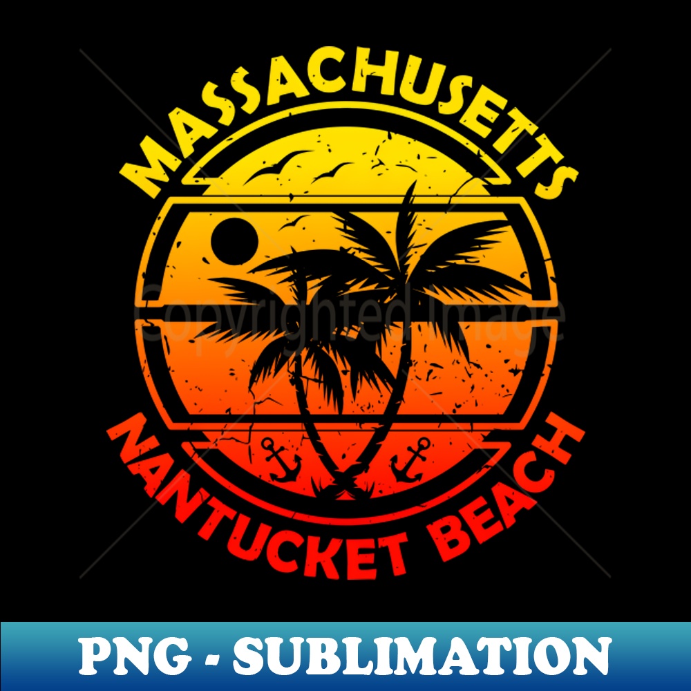 Nantucket Beach Massachusetts MA Tropical Palm Trees Ship An | Inspire ...