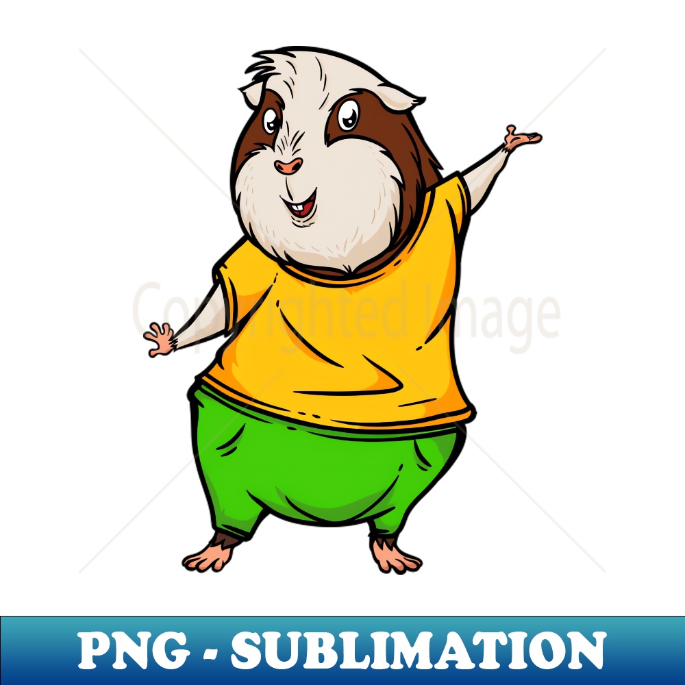 Cute Anthropomorphic Human-like Cartoon Character Guinea Pig | Inspire ...