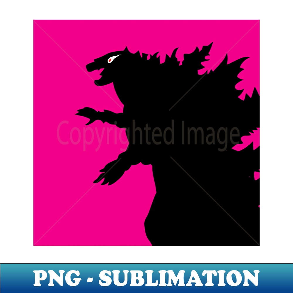 Godzilla pink black - PNG Transparent Sublimation Design - C | Inspire ...