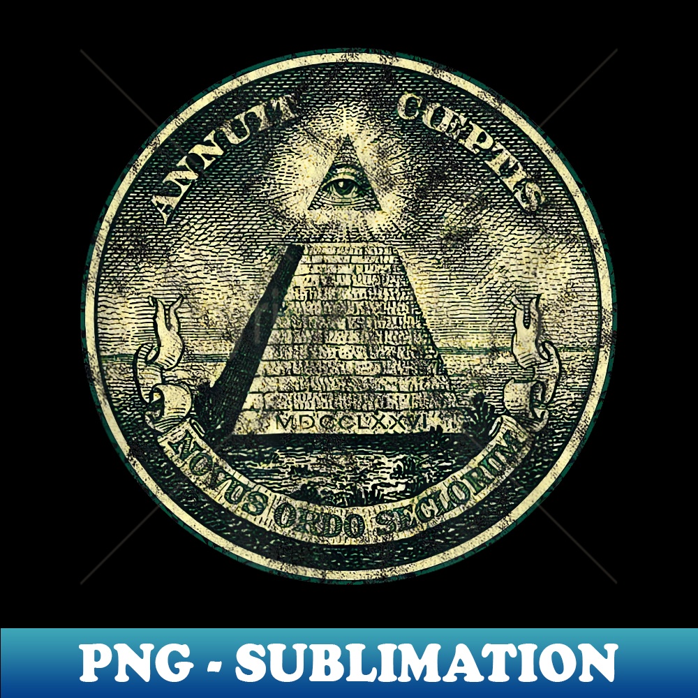 VINTAGE DOLLAR BILL Note All Seeing Eye Illuminati - Unique | Inspire ...