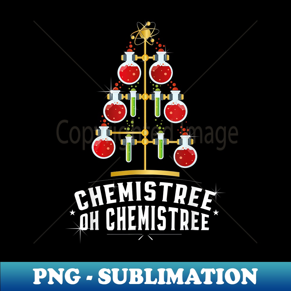 Science Christmas Chemistree - PNG Transparent Digital Down - Inspire ...