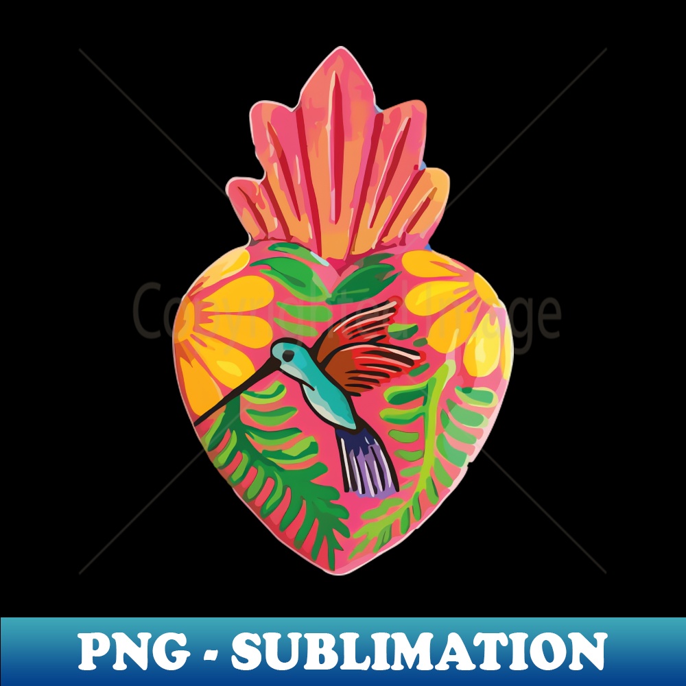 Mexican folk art sacred heart Oaxacan wood carving hand pain | Inspire ...