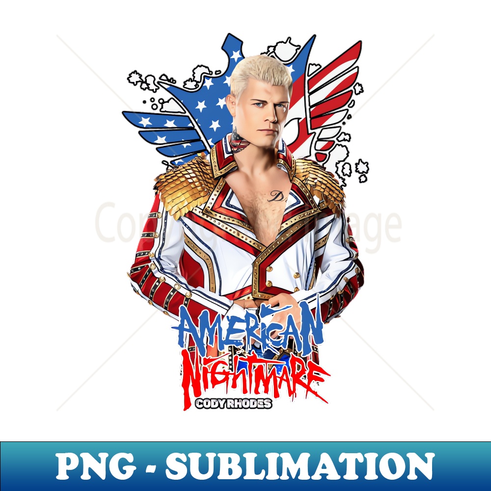 American Nightmare Cody Rhodes - Elegant Sublimation PNG Dow | Inspire ...