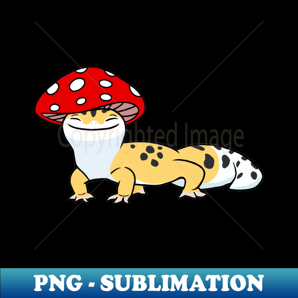 Smiling Leopard Gecko Mushie 2 - Aesthetic Sublimation Digit | Inspire ...