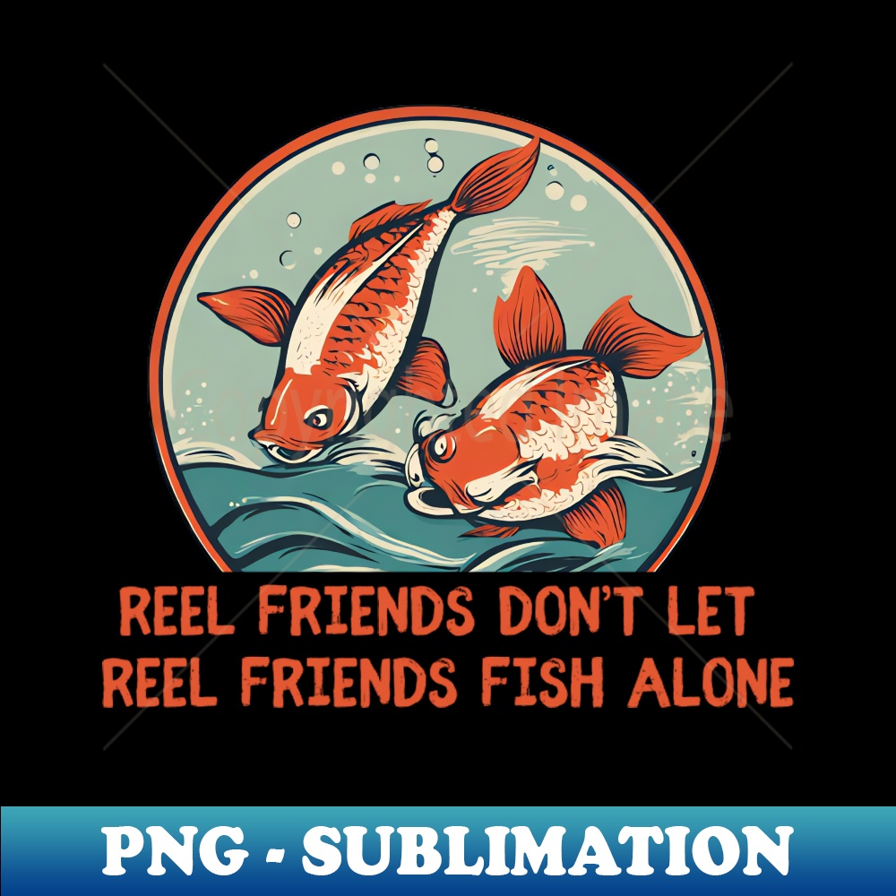 Reels Friends Dont Let Reel Friends Fish Alone - Decorative | Inspire ...
