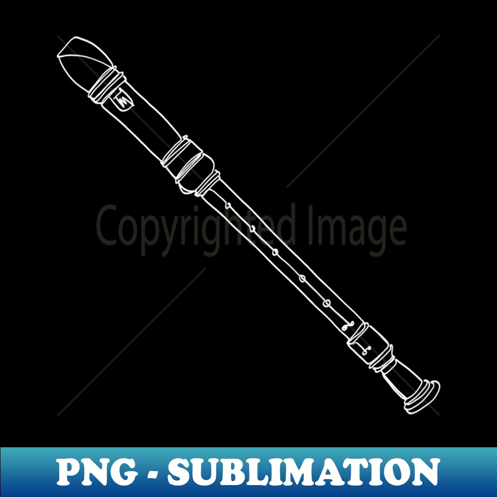 Recorder Oneline Art - Recorder Instrument Flute - Aesthetic | Inspire ...