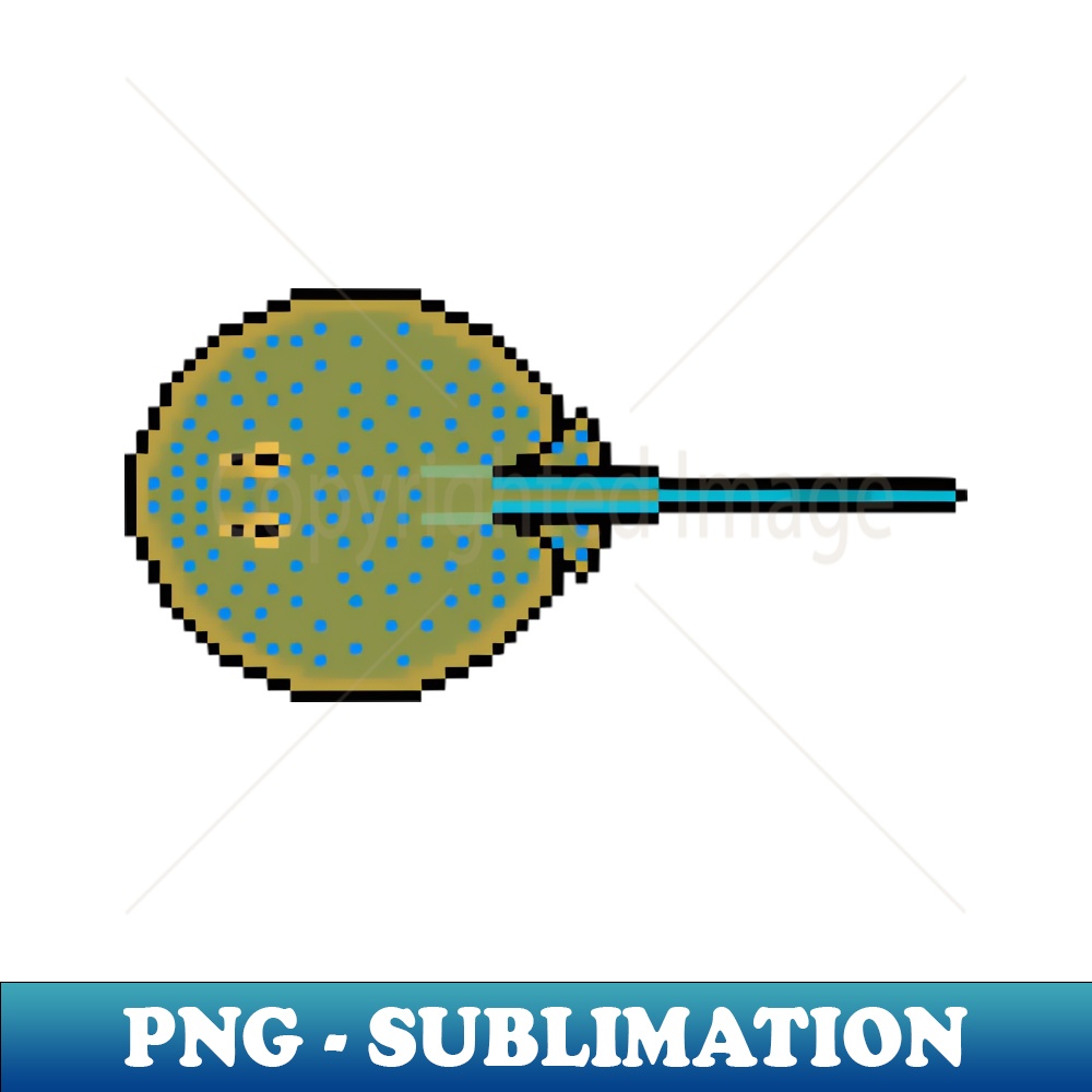 Bluespotted ribbontail ray animal pixel - PNG Transparent Su | Inspire ...