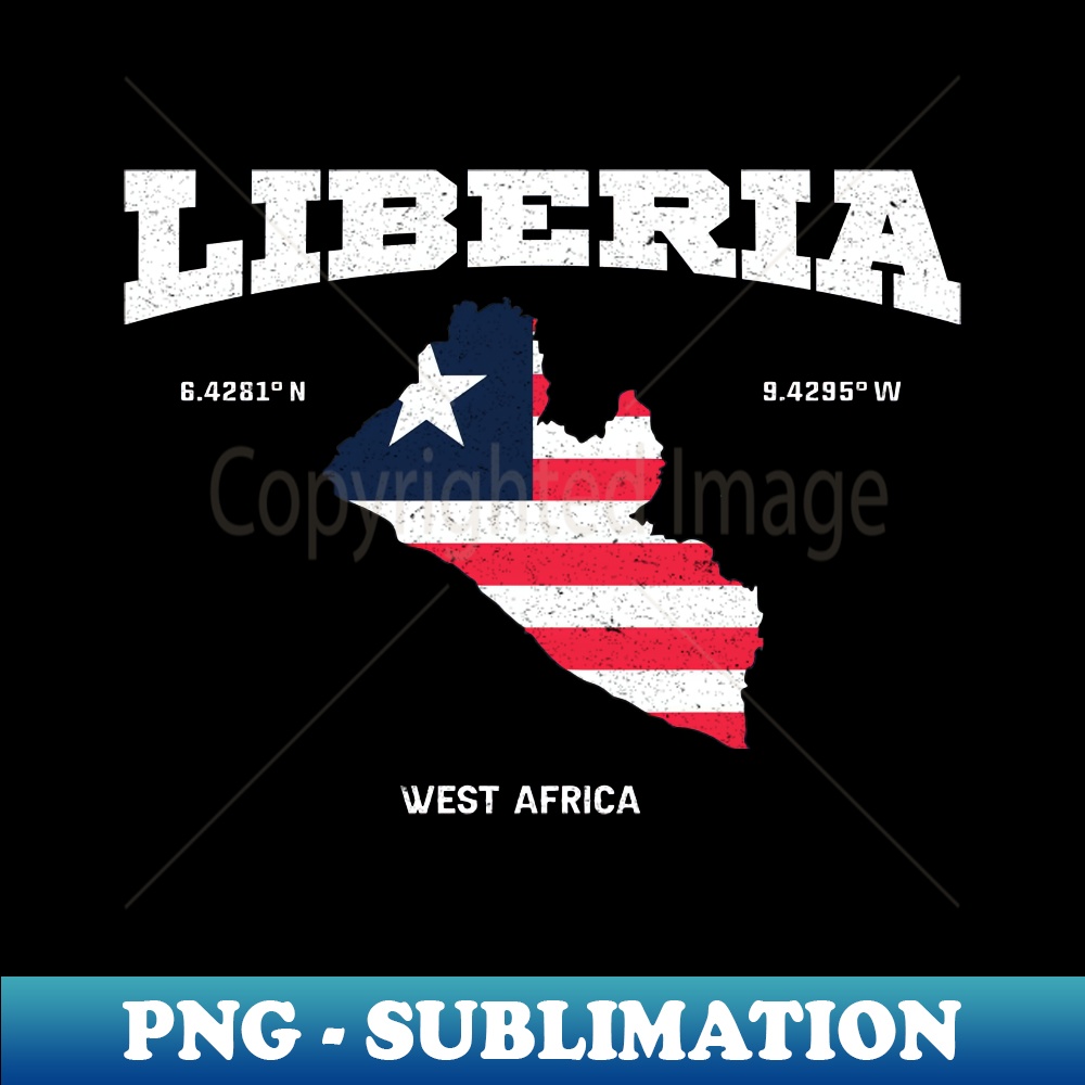 Liberian flag and map Liberia coordinates Liberia location L | Inspire ...