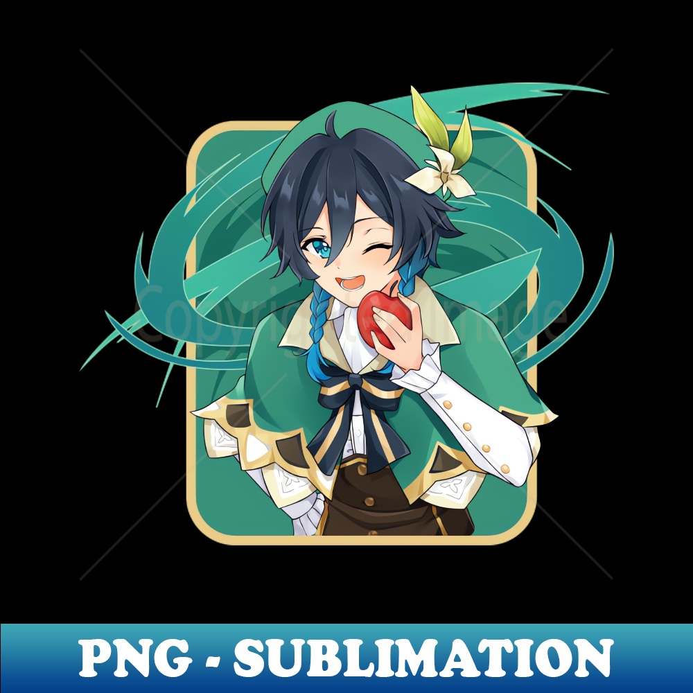 Venti - Genshin Impact - PNG Transparent Sublimation Design - Inspire ...