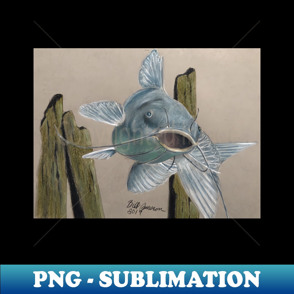 Blue Catfish - PNG Sublimation Digital Download - Unleash Yo | Inspire ...