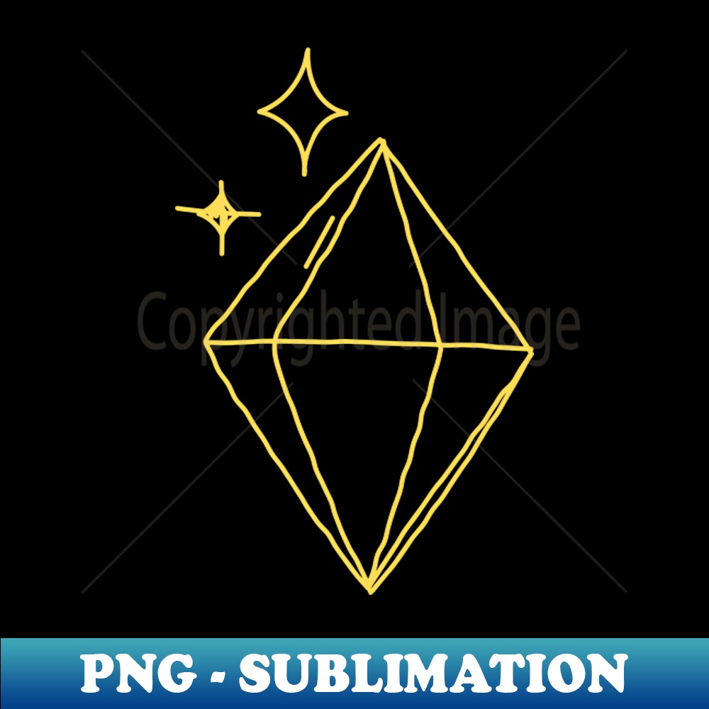 Freehand Pen Scribble Shiny Diamond With Floating Sparkles - | Inspire ...