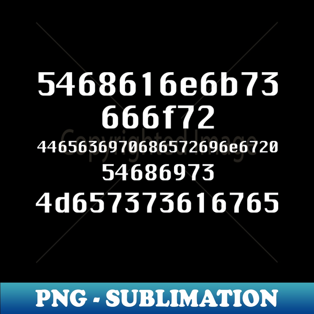 Hexadecimal code - PNG Transparent Sublimation Design - Capt - Inspire ...
