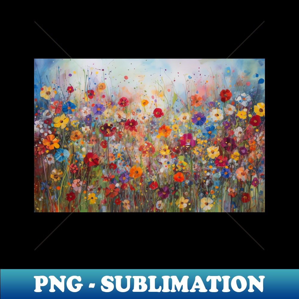 Multicoloured Flower Art Landscape Design - Special Edition | Inspire ...