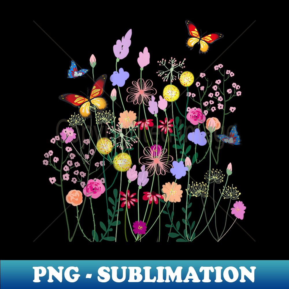 Spring flowers,butterflies,summer,spring art - Vintage Subli | Inspire ...