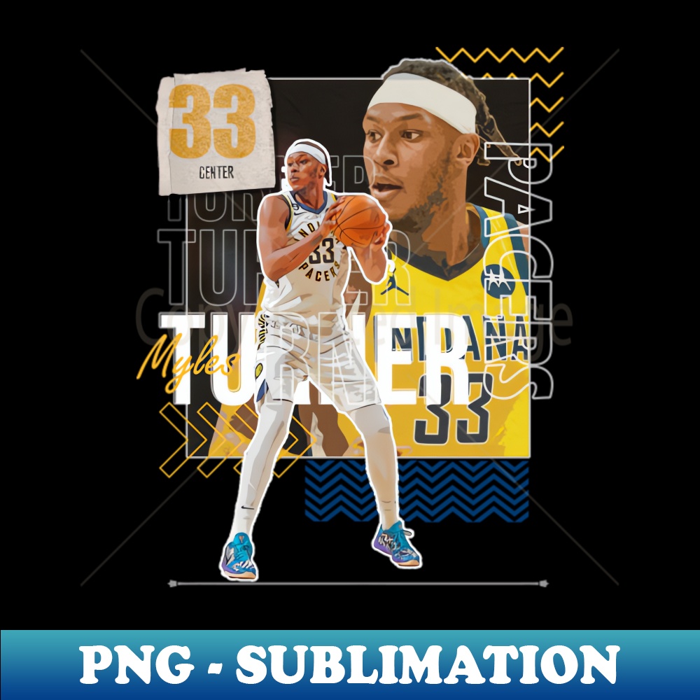Myles Turner Paper Poster Version 6 - PNG Transparent Digita | Inspire ...