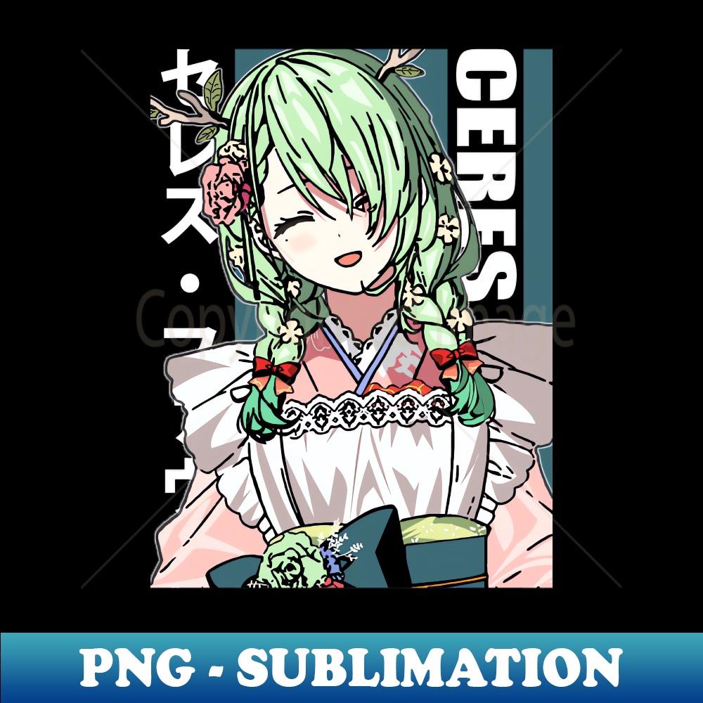 Ceres Fauna in Kimono - PNG Transparent Sublimation Design - - Inspire ...