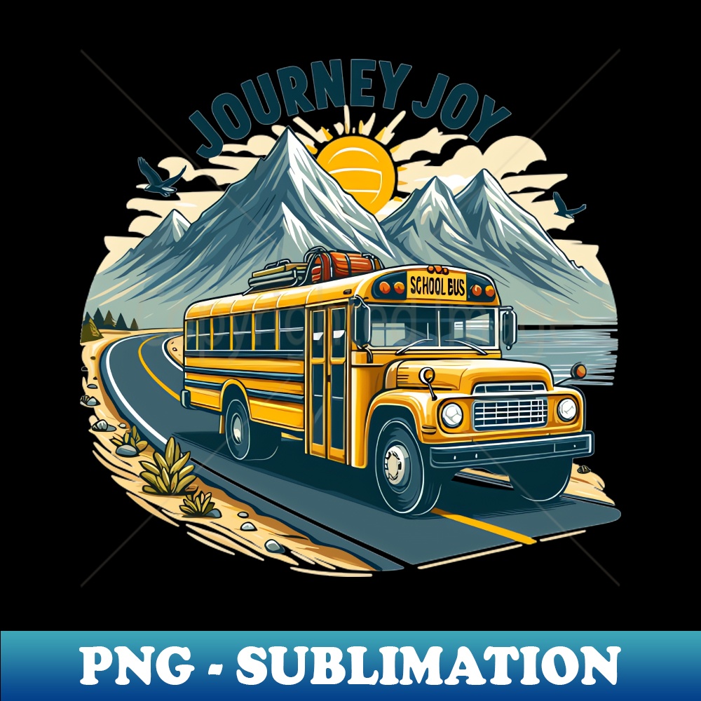School Bus Journey Joy - Special Edition Sublimation PNG Fil - Inspire ...