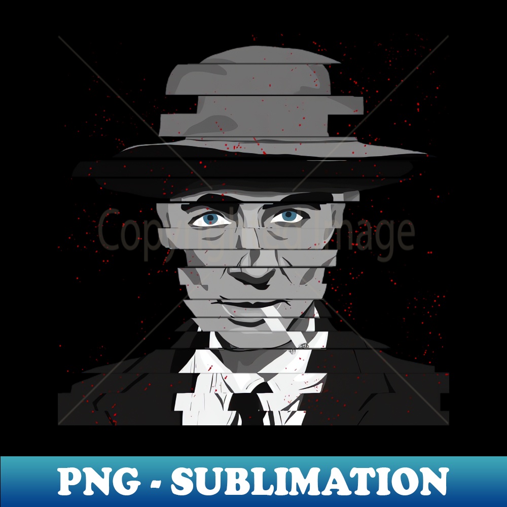 Oppenheimer Glitched - PNG Transparent Sublimation Design - | Inspire ...