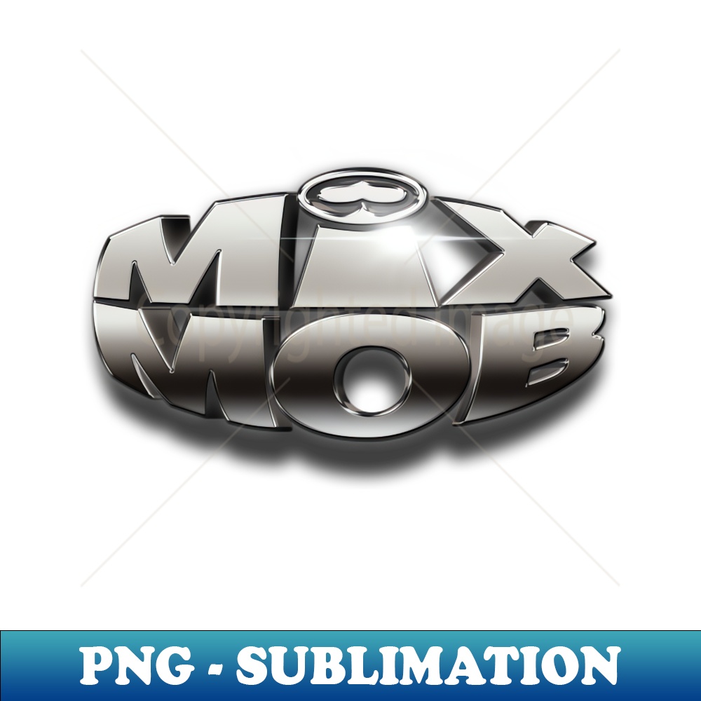 Mix Mob Chrome Logo - Unique Sublimation PNG Download - Vibr | Inspire ...