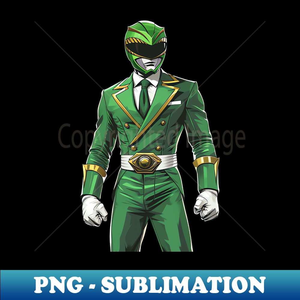 green ranger with suit - Instant PNG Sublimation Download - | Inspire ...