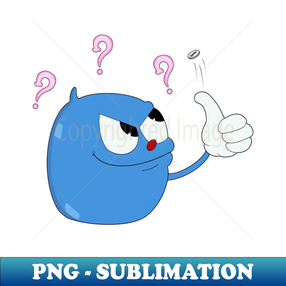 Cuphead Goopy Le Grande Sticker - Exclusive PNG Sublimation | Inspire ...
