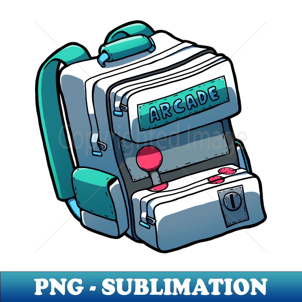 STICKER GAME BAG ARCADE MACHINE - Retro PNG Sublimation Digi | Inspire ...
