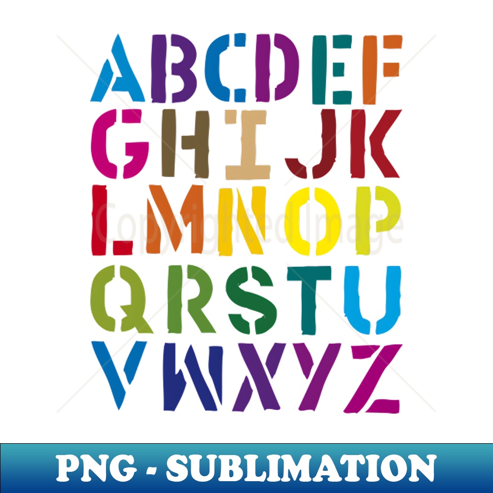 ALPHABET - High-Resolution PNG Sublimation File - Capture Im - Inspire ...