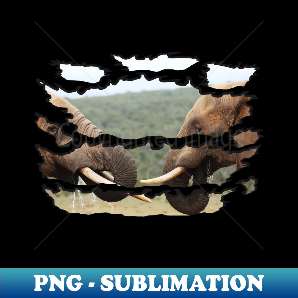 Wildlife Ripped Elephant Faces - PNG Transparent Digital Dow | Inspire ...