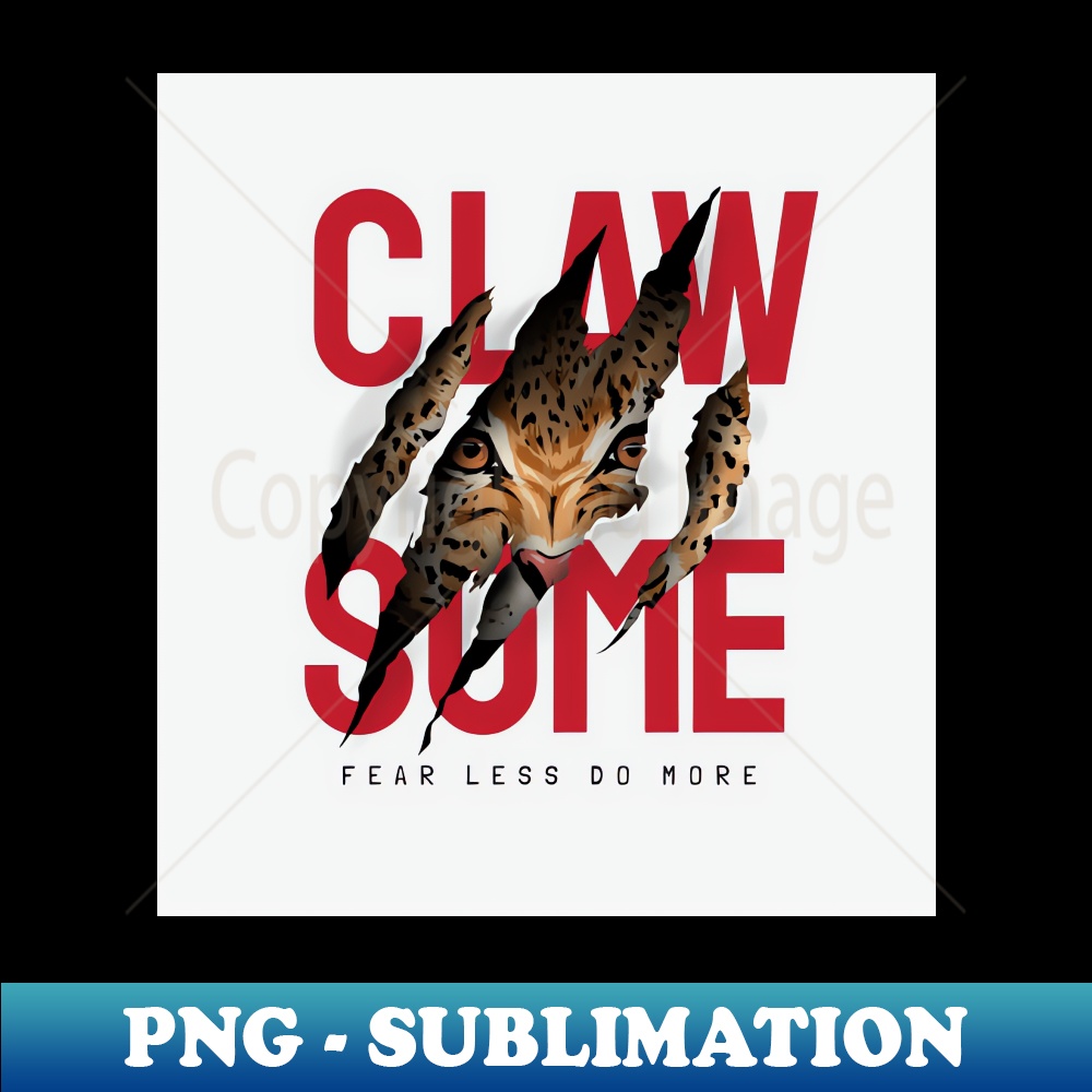 claw-some-slogan-with-tiger-face-claw-mark-illustration - Su | Inspire ...