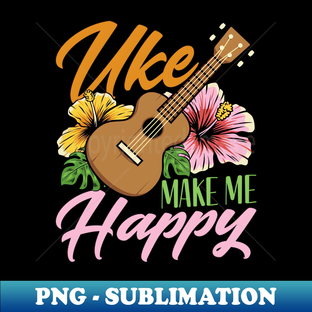 Uke Make More Happy - Funny Ukulele Player Musician Quotes - | Inspire ...