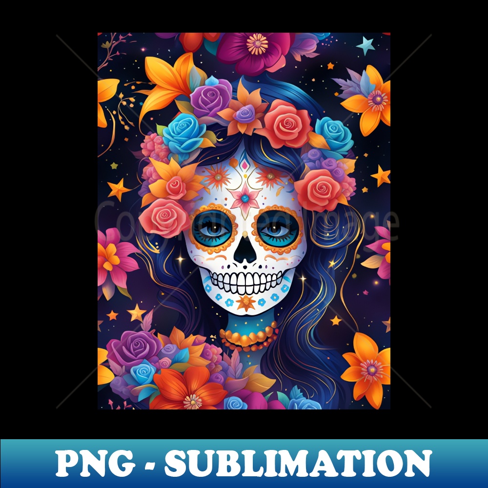 Colorful Catrina - Signature Sublimation PNG File - Defying | Inspire ...