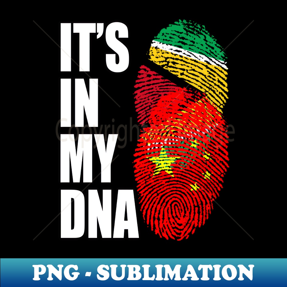 Guyanese And Chinese Mix Heritage DNA Flag - Aesthetic Subli - Inspire ...