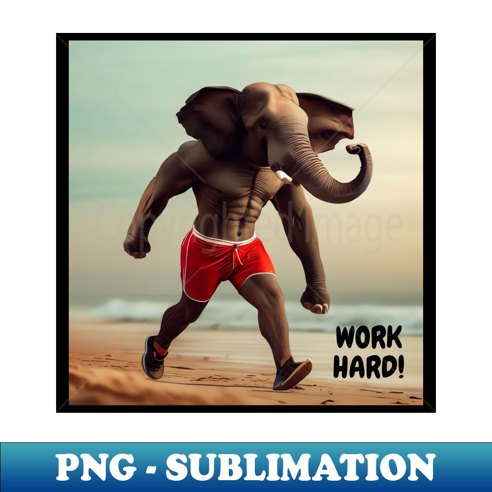 Fit Elephant - Instant PNG Sublimation Download - Bold & Eye | Inspire ...