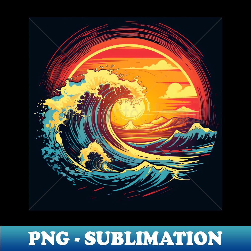 waves in the ocean - Unique Sublimation PNG Download - Unlea | Inspire ...