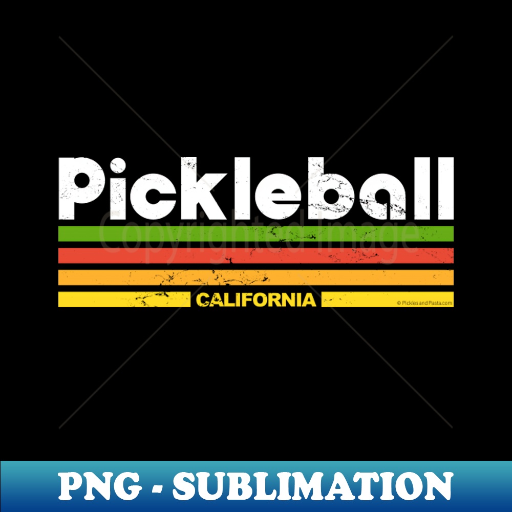 Vintage Pickleball Design - California - Decorative Sublimat | Inspire ...