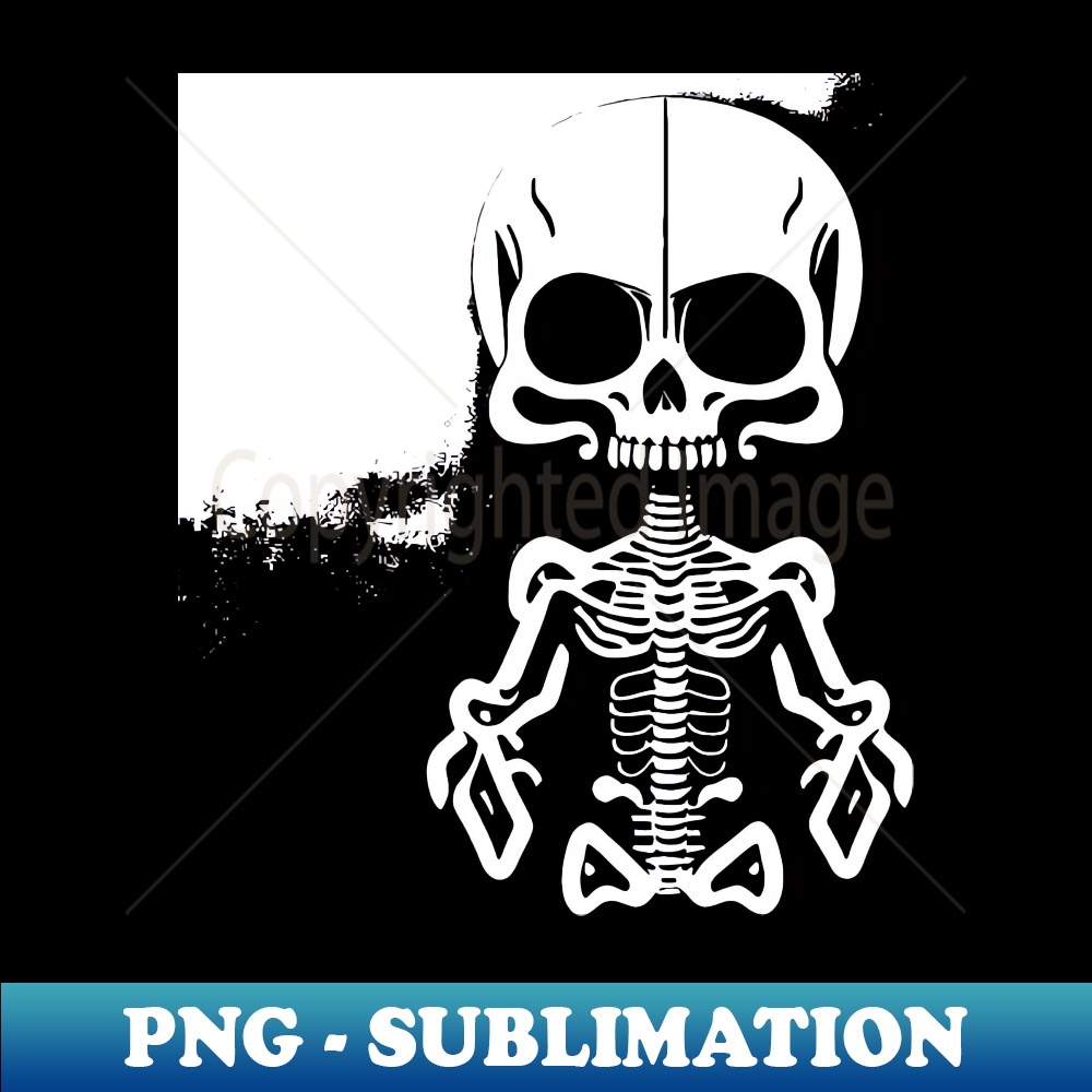 Cool Skeleton Design - High-Resolution PNG Sublimation File | Inspire ...