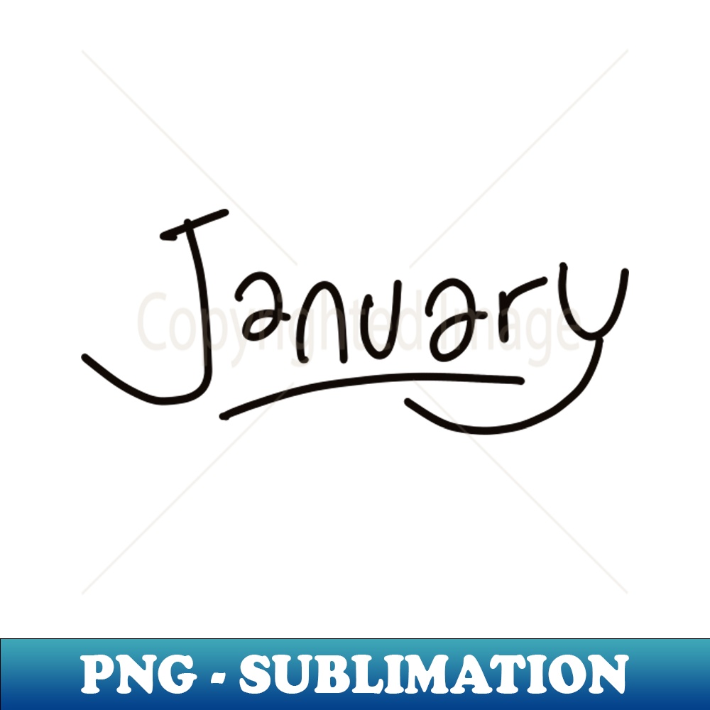 January - PNG Transparent Digital Download File for Sublimat | Inspire ...