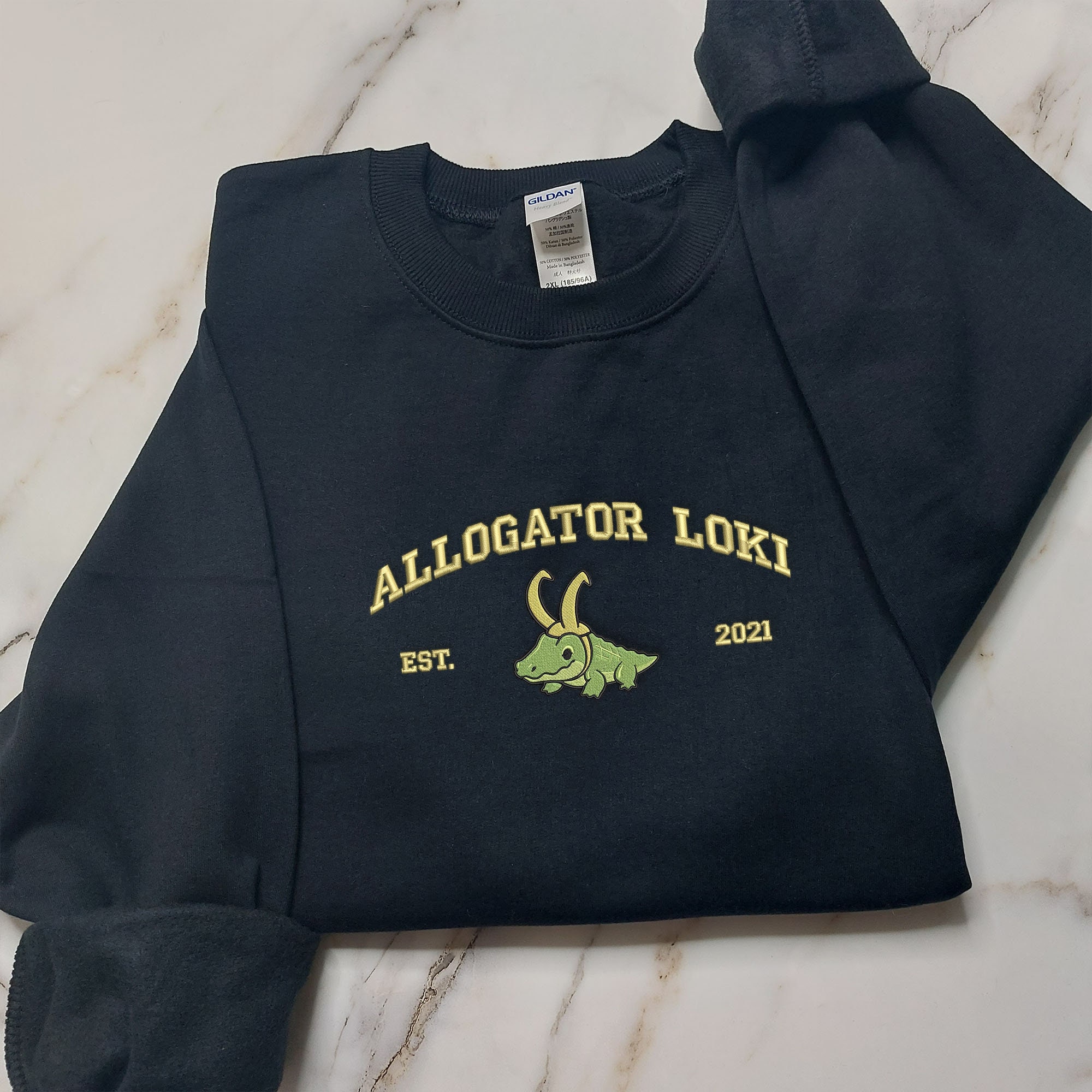 Alligator Loki Embroidered Shirt, Loki Crocodile Cute Shirt | Inspire ...