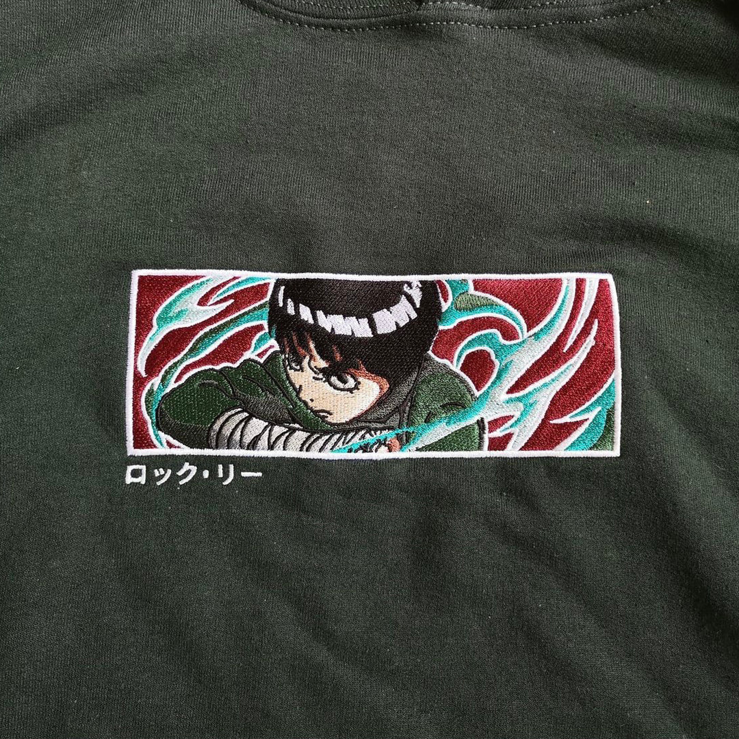 Naruto Rock Lee 8th Gate Embroidered Sweatshirt, Anime Embro | Inspire ...
