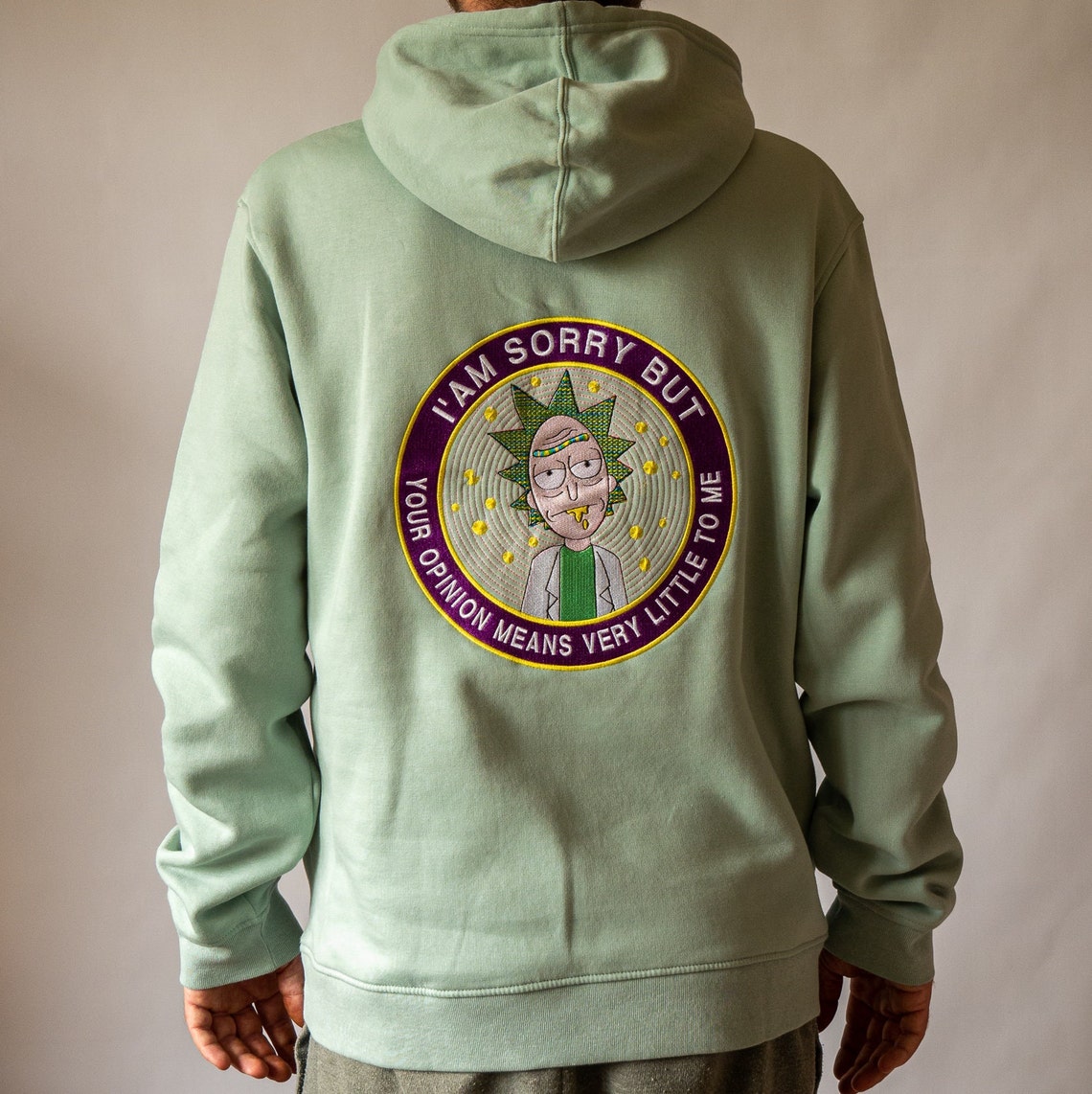 Rick Sanchez Embroidered Sweatshirt, Rick And Morty Embroide | Inspire ...