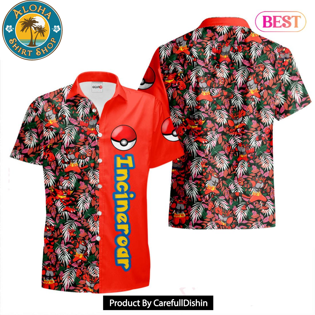 BEST Incineroar Hawaiian Shirts Custom Anime Merch Clothes f | Inspire ...