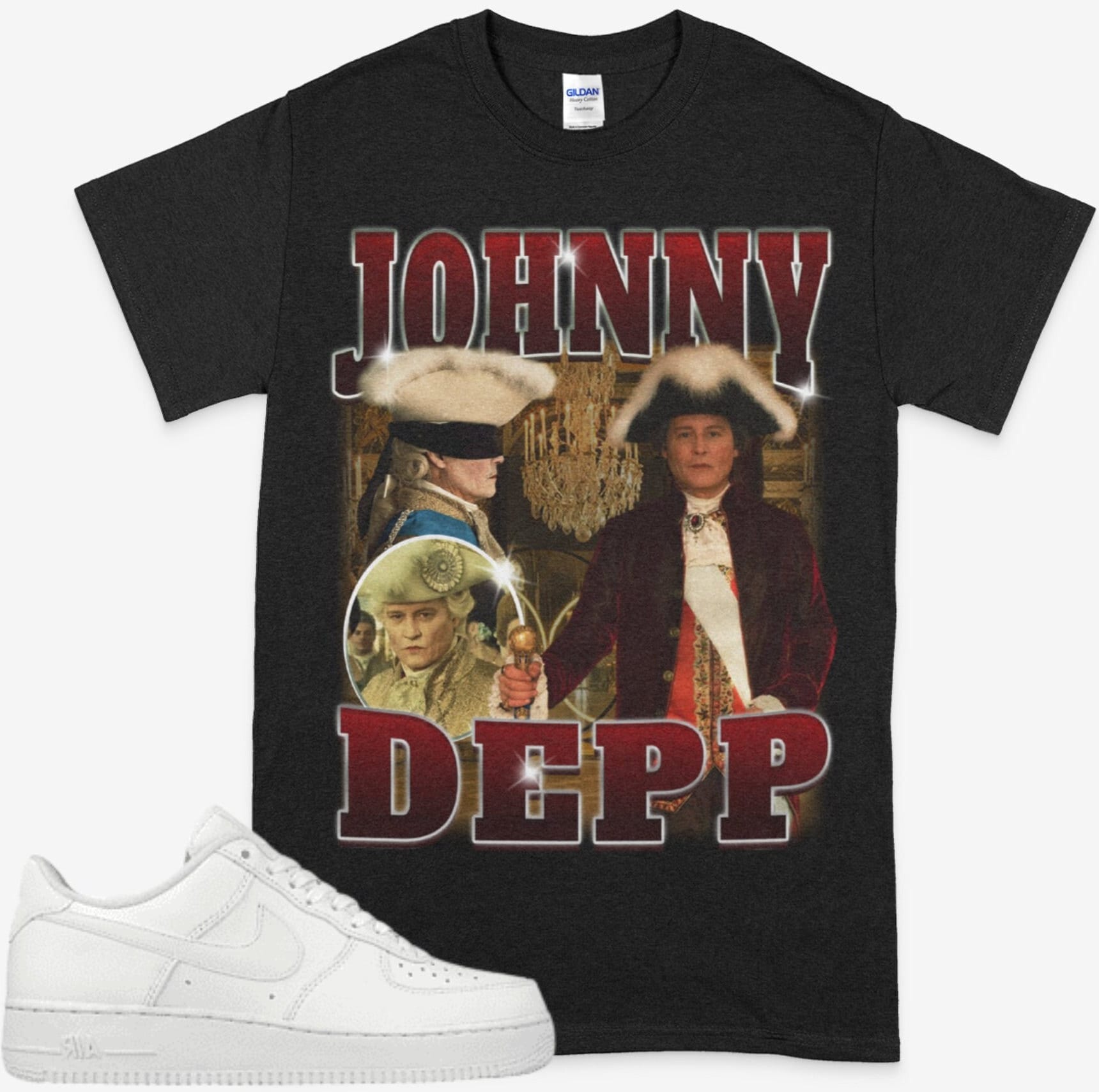 JOHNNY DEPP Vintage Shirt, Johnny Depp Homage Tshirt | Inspire Uplift