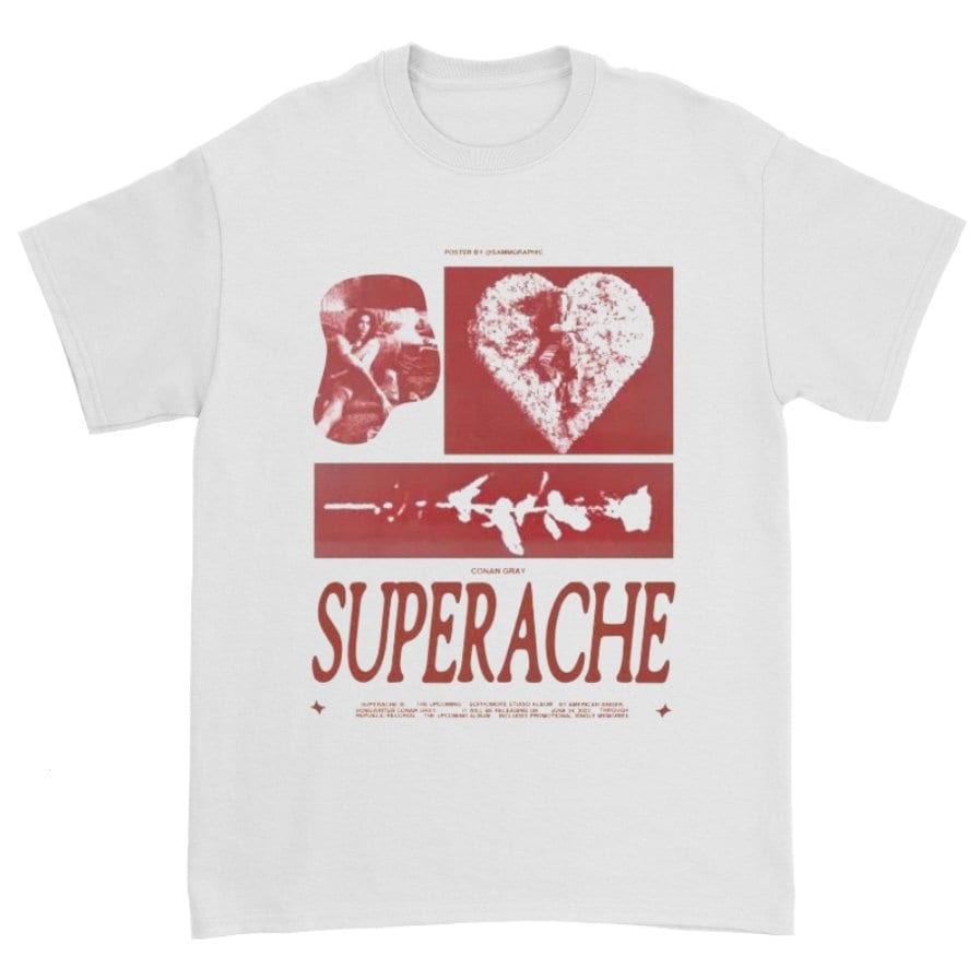 Superache Graphic Shirt, CONAN Music GRAY Vintage Superache - Inspire ...